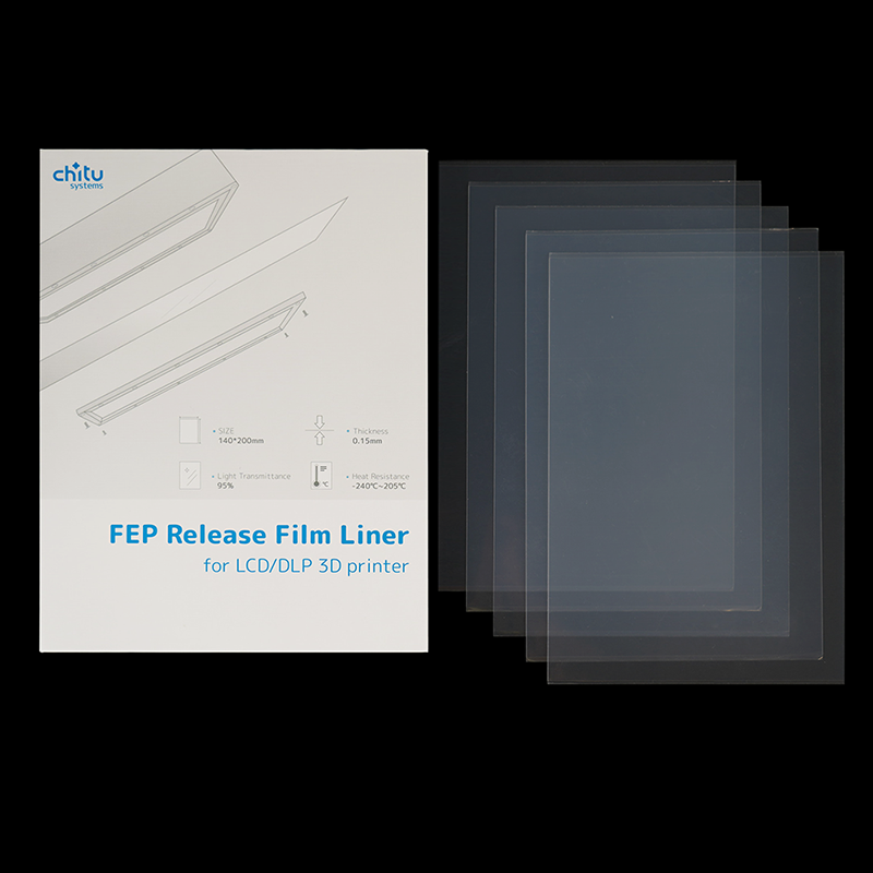5 Pcs 0.15mm*140mm*200mm FEP Release Film with protector For 3D printe ...